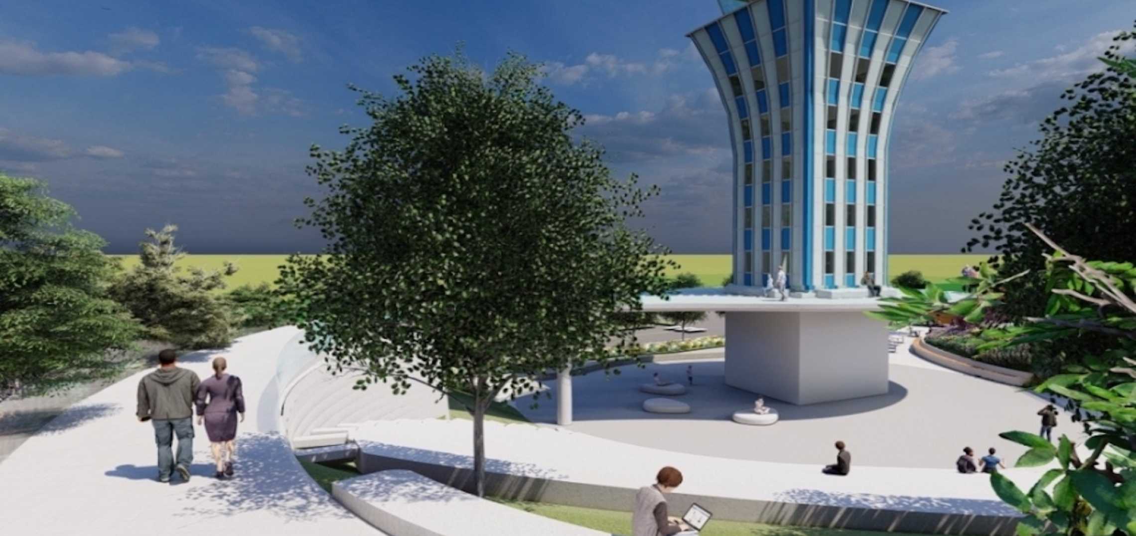 Here's what the Mueller Tower Plaza could look like | Urbanize Austin