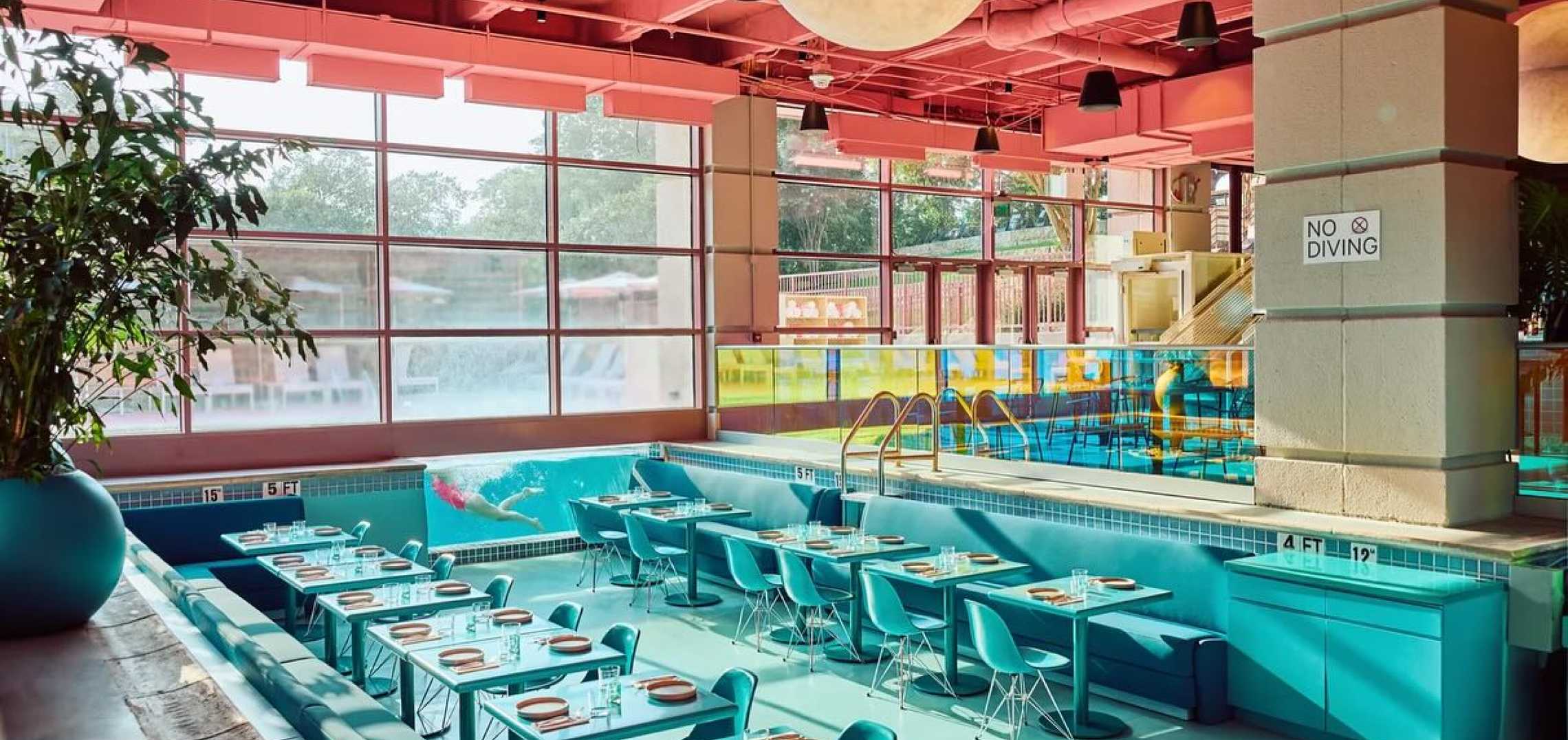 Downright Austin hotel now has a Swim Club bar, restaurant | Urbanize ...