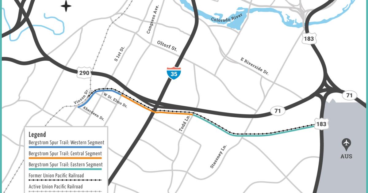 Construction starts soon on Bergstrom Spur Trail | Urbanize Austin